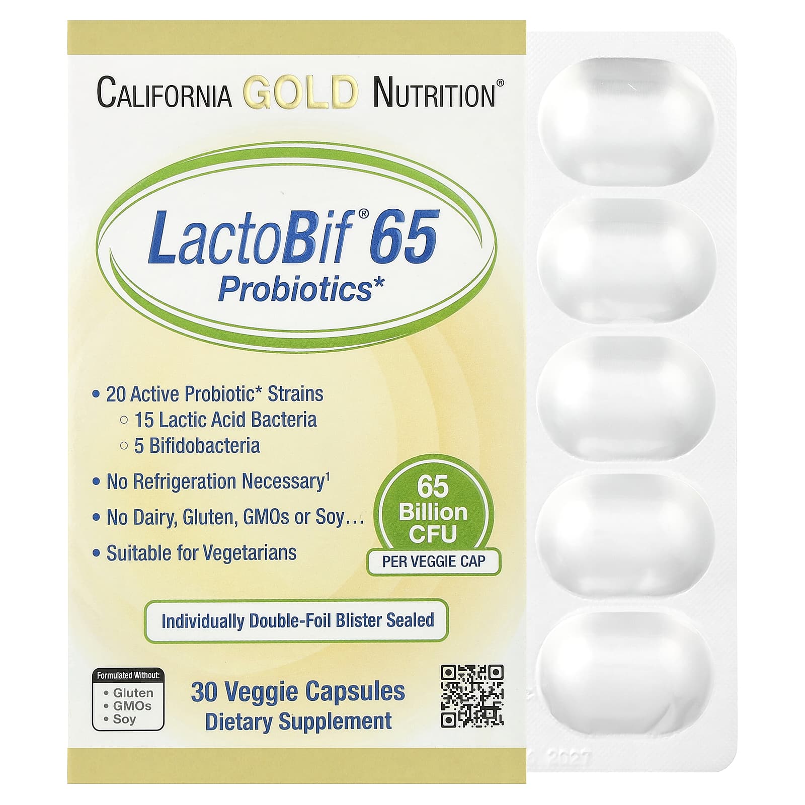 LactoBif 65 Probiotics, 30 Veggie Capsules – Zine Beauty Shop